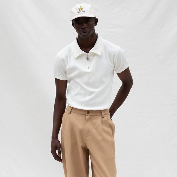 Bram's Fruit Rib Zitrone Polo Weiß | Mezaldy DE